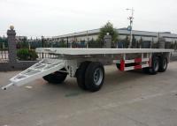 China 20ft 30 foot 45T payload 3 Axles draw bar Flat deck Trailer for sale