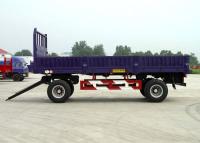 China 26ft 2 Axles Drawbar Drop Side Trailer For Bulk Cargos And 20ft Container for sale