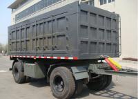 China 30ft Payload 2 Axles Drawbar Box Full Trailer For Bulk Cargos Mine Material for sale