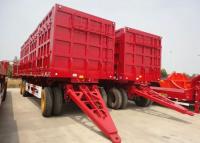 China 30ft Drawbar Steel Box Full truck Trailer With 3 Axles for sale