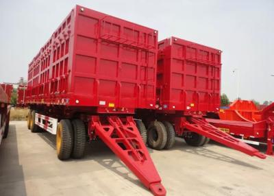 China 30ft Drawbar Steel Box Full truck Trailer With 3 Axles for sale