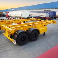 China Fuwa Axle 13t Mechinical Suspension Skeletal Semi Trailer for sale