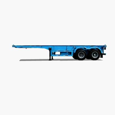 China Fuwa Axle 13t 20ft skeletal trailer For ISO Heavy Container Transit for sale