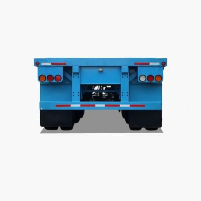 China 3 Axles 40FT Flatbed Semi-Trailer with BPW Axle 12t and Mechinical Suspension for Efficient Heavy Cargo Transportation for sale