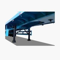 China 3 Axles 40FT Flatbed Semi-Trailer with Fuwa Axle 13t and Air Bag Spring Suspension for Efficient Heavy Cargo Transportation for sale