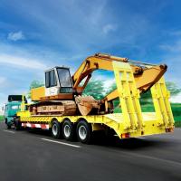 China Factory Excavator Transport Semi Bed Trailer 3 Axles 60t for sale