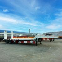 China 30t Capacity 2 Axles Low Bed Tractor Trailer Heavy Duty for sale