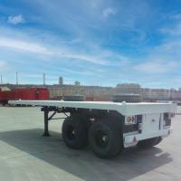 China Heavy Duty Fuwa Axle 13t Semi Flat Bed Trailer For Sale for sale