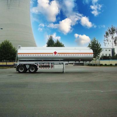 China 28000L 20t Capacity Carbon Steel Fuel and Refuel Tank Semi Trailer with 2 Axles for Fuel and Diesel Transit in Downtown for sale