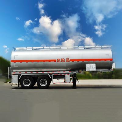 China 30400L 23t Capacity Carbon Steel Fuel and Refuel Tank Semi Trailer with 2 Axles for Fuel and Diesel Transit in Downtown for sale