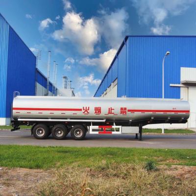China 40000L 27t Payload Carbon Steel Fuel or Refuel Tank Semi Trailer 3 Axles with 4 Compartments for Diesel Fuel Jet for sale