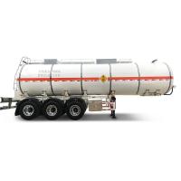 China 43500L 28t Insulated Tanker Trailers For Palm Oil Crude Oil Bitumen for sale