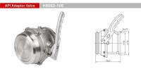 China Stainless Steel API Adaptor Valve for Tanks Geth806D-100 for sale
