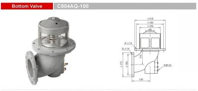 China C804aq-100 Bottom Emergency Shut Valves For Diesel Tank Trucks Trailers for sale