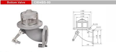 China C804BS-80 Aluminum Alloy Bottom Emergency Shut Valves For Tank Truck Trailers for sale