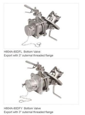 China H804A-80 Stainless Steel Bottom Emergency Shut Valves Truck Trailer Spares for sale