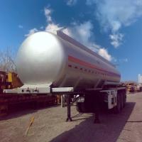 China 42000L 4 Compartments Super Single Tire Fuel Tank Truck Semi Trailer with Fuwa Axle 13t and Air Bag Spring Suspension for sale