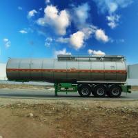 China 43000 Liters 28 Ton 3 Axle Trailers And Tankers For Crude Oil for sale