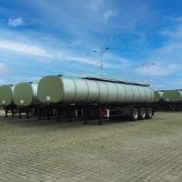 China Fuwa Axle 13t Mechinical Suspension Crude Oil Trailers For Sale for sale
