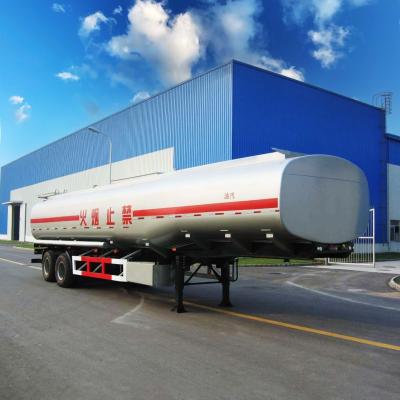 China 2 Axles 30400L 23t Capacity Carbon Steel Fuel and Refuel Tank Semi Trailer with BPW Axle 12t and Air Bag Spring Suspensi for Fuel and Diesel Transit in Downtown for sale