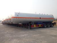 China 56000L Liquefied Petroleum Gas Lorry Tanker Trailer 3 Axles For LPG for sale