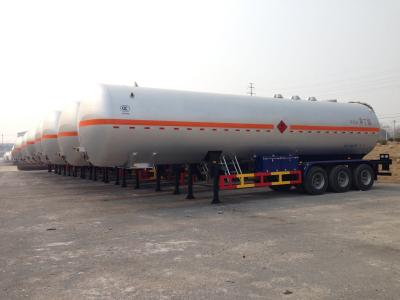 China 56000L Liquefied Petroleum Gas Lorry Tanker Trailer 3 Axles For LPG for sale