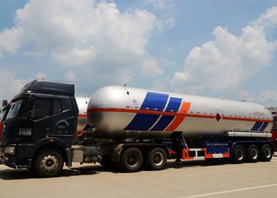 China 3 Axles 51000L Liquefied Petroleum Gas Lorry Tank Semi Trailer For LPG for sale