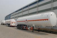 China 3 Axles 53000L LNG Energy Tank Semi Trailer for sale