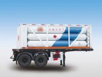 China 12 Tubes 2 Axles 12000L Lpg Gas Trailer For Transportation for sale