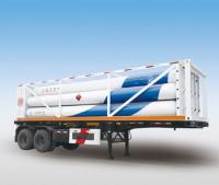China 10 Tubes 2 Axles Gas Tank Trailer Transport Liquid Petroleum Gas for sale