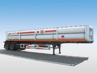 China 8 Tubes 2 Axles Lpg Semi Trailers For 16000L CNG for sale