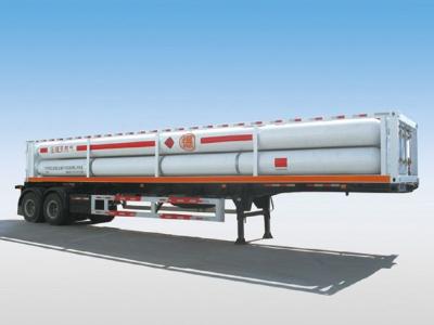 China 8 Tubes 2 Axles Lpg Semi Trailers For 16000L CNG for sale