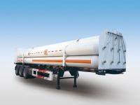 China 9 Tubes 3 Axles Lh2 Tube Skid LPG Semi Trailers For 21000L CNG for sale