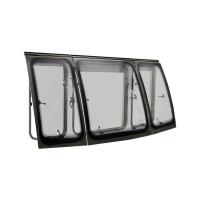China Self-Propelled/Trailer Rvs Triple Panoramic Front Window for RV Truck Camper Motorhomes DIY for sale