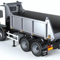 China Durable Tipper Truck Trailers U Type Tipper Box Steel Material and HYVA Front Lift Hydraulic System for Heavy-Duty Applications for sale