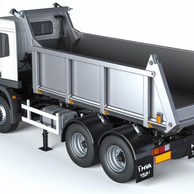 China Durable Tipper Truck Trailers U Type Tipper Box Steel Material and HYVA Front Lift Hydraulic System for Heavy-Duty Applications for sale