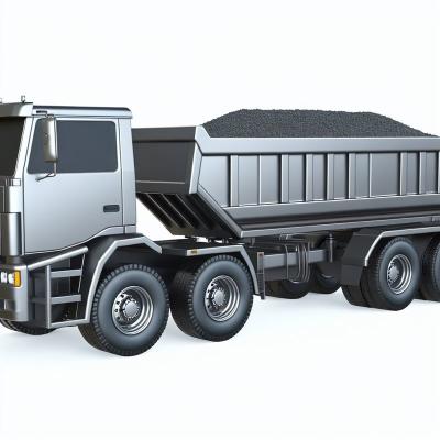 China Sturdy Tipper Truck Trailers for Bulk Mine And Construction Cargos Payload 000kg Strong and Heavy-Duty Steel Construction for sale