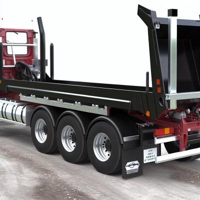 China 50T Load Capacity Jost 2 Tipper Trailer With HYVA Front Lift For Bulk Mine And Construction Cargos Transportation for sale