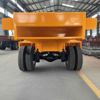 China Jost 2 Trailer King Pin Tipper Truck Trailers with 300-2 Body Depth and 8700*2300*1600 Tipper Box Size for sale