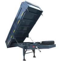 China Heavy-Duty Tipper Truck Trailers with Steel Body Depth of 1 and Jost 2 Trailer King Pin for sale