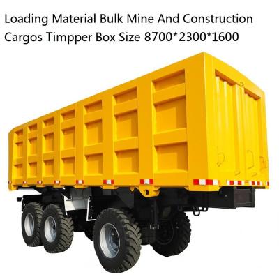 China Loading Material Bulk Mine And Construction Cargos Dump Truck Tipper Box Size 8700*2300*1600 for sale