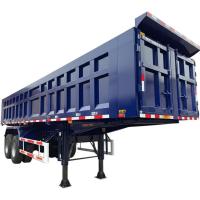 China Tipper Truck Trailers for Heavy Duty Construction Jobs Tipper Box Size 8700*2300*1600 Payload 000kg for sale