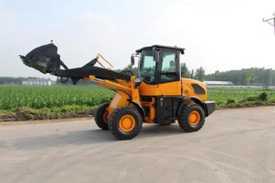 China Yellow 1600kg Articulating Wheel Loader Mini Compact Construction Equipment for sale