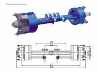 China American Type Truck Spare Parts Spoke Wheel Axle 12T - 20T High Performance for sale