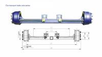 China Trailer Drum Axles Commercial Truck Parts And Accessories Car Carrier Trailer Axle 10T for sale