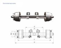 China Long Life Non Driving Axle Truck Spare Parts German Type Drum Wheel Axle for sale