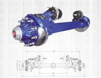China Blue Color Truck Spare Parts Non Driving Axle Disk Brake Axle Series 11-13T for sale
