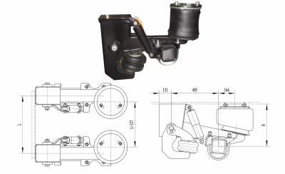 China ADR DOT Beam Type Lorry Parts And Accessories Air Spring Suspension for sale