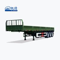 China 40ft 3 Axles 45T Stake Side Platform and container truck Semi trailer for sale