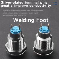 China Momentary Metal Push Button Switch 10MM 1NO High Head No LED Self-Reset Jog Switch Welding Foot for sale
